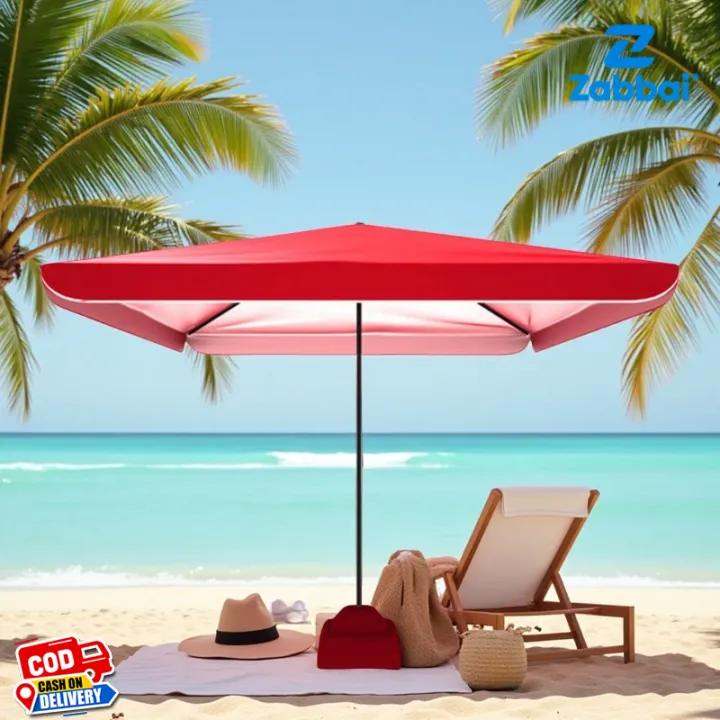 Zabbai-ร่มกิจกรรมขนาด2.2x1.8เมตร ผ้ากันแสงUV 4เหลี่ยมผื่น เหมาะรีสอร์ท ...