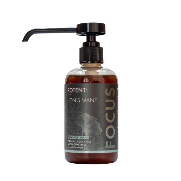 POTENT l Organic Sugar-Free LION'S MANE Mushroom Syrup 250ml | Lazada.co.th