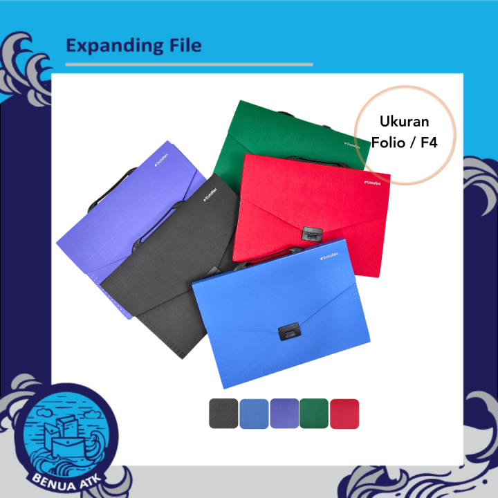 Dataflex Map Plastik Expanding File / Document Bag Folio / F4 | Lazada ...