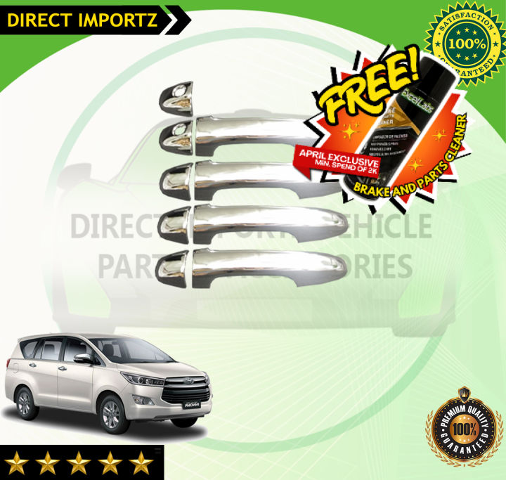 Toyota Innova 2016 to 2025 Door Handle Outer Garnish Cover Chrome 2017 ...