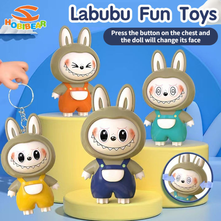HOBIBEAR พวงกุญแจ รุ่นใหม่ Labubu ตุ๊กตาเปลี่ยนหน้า ตุ๊กตาเครื่องประดับ ...