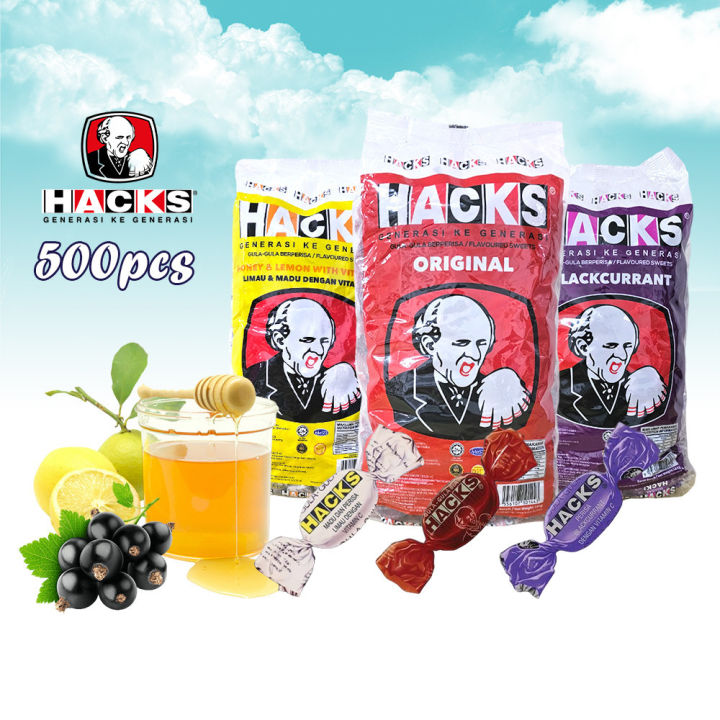 HACKS (1.8KG/PACK) BLACKCURRANT , HONEY LEMON , REGULAR | Lazada