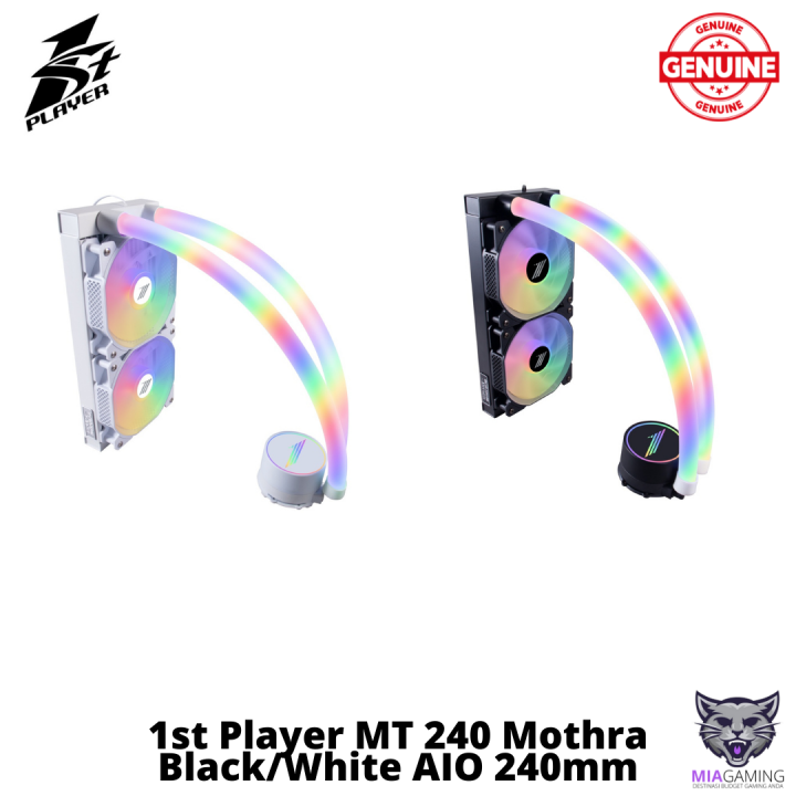 1st Player MT 240 Mothra CPU 240mm All-in-One AIO Liquid Cooler ARGB ...