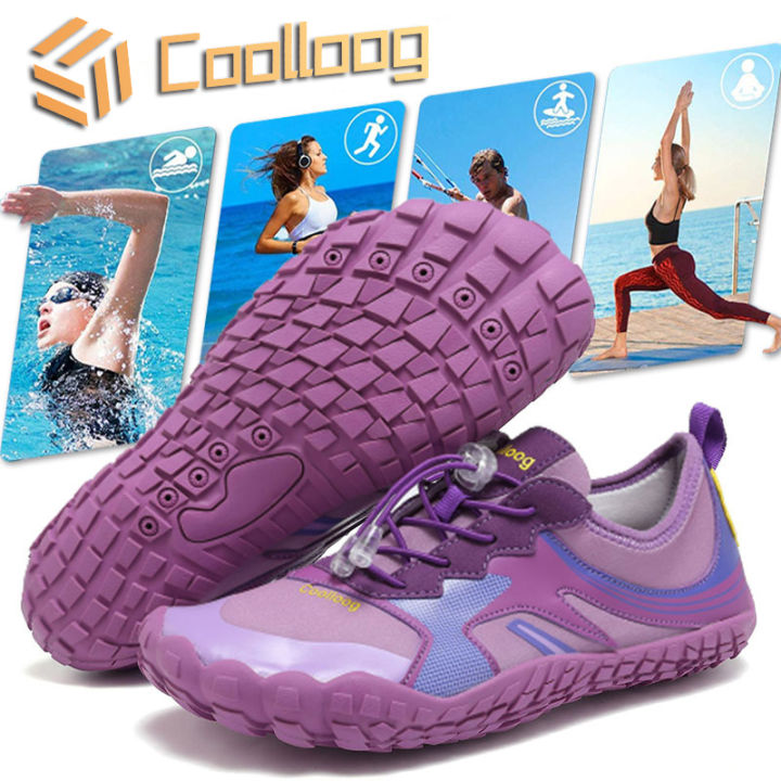 Coolloog Men's and women's general water shoes, beach shoes, light ...