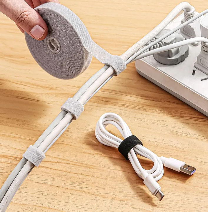 Magic Loop Tape Cable Manager Data Cable Organizer Fastening Strap ...