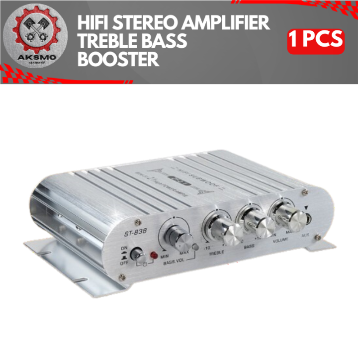 HiFi Stereo Amplifier Treble Bass Booster | Lazada Indonesia
