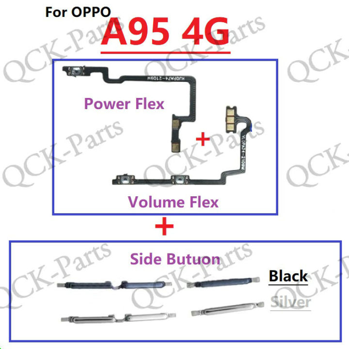For OPPO A95 4G Side Power ON OFF Mute Switch Control Key Volume Out Button Flex Cable | Lazada