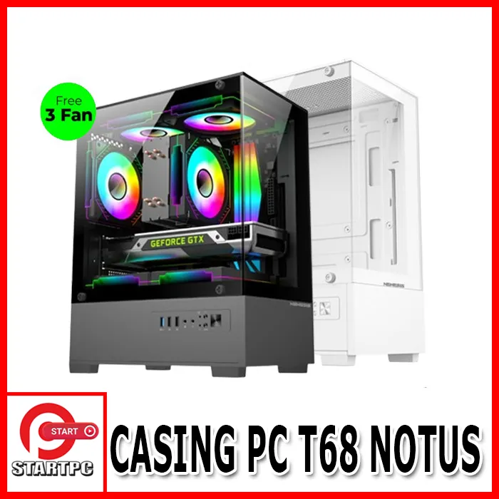 Casing PC Gaming Case T68 NOTUS AQUA CASE ITX M-ATX | Lazada Indonesia