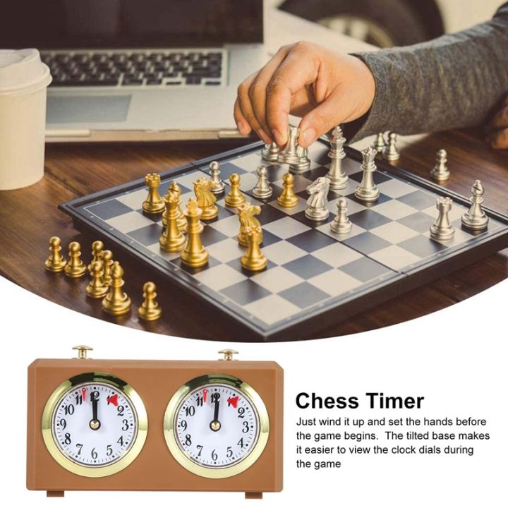 Mechanical Chess Clock Analog for Chess Game Timer Clock Official Clocks No Battery Needed ...