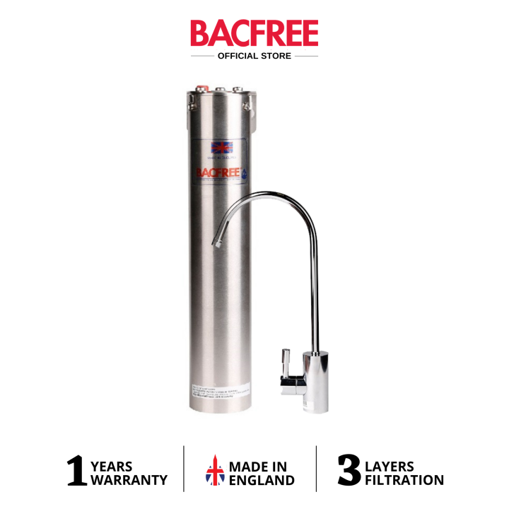 BACFREE BS8 Stainless Steel 304 Undersink Mounting Design Water Filter ...