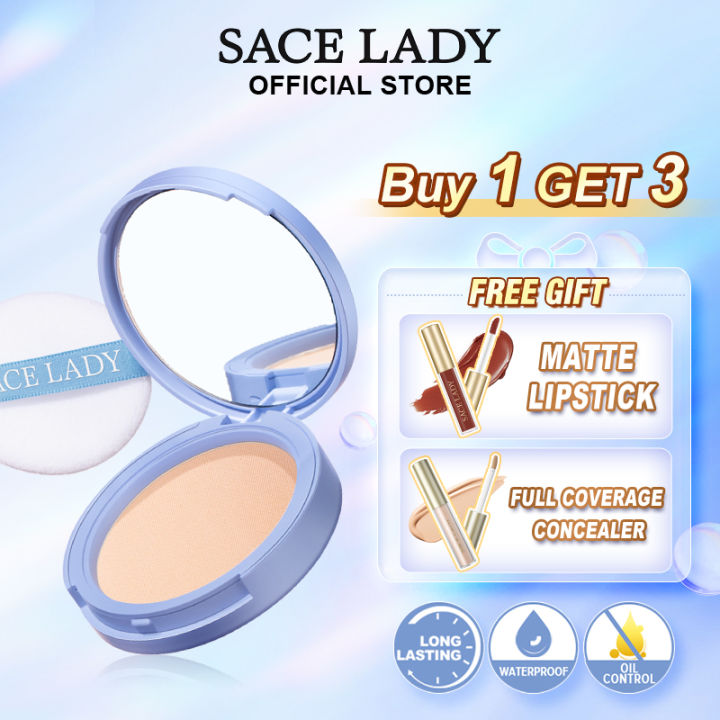 SACE LADY Waterproof Pressed Power Long Lasting Oil Control Makeup Set ...