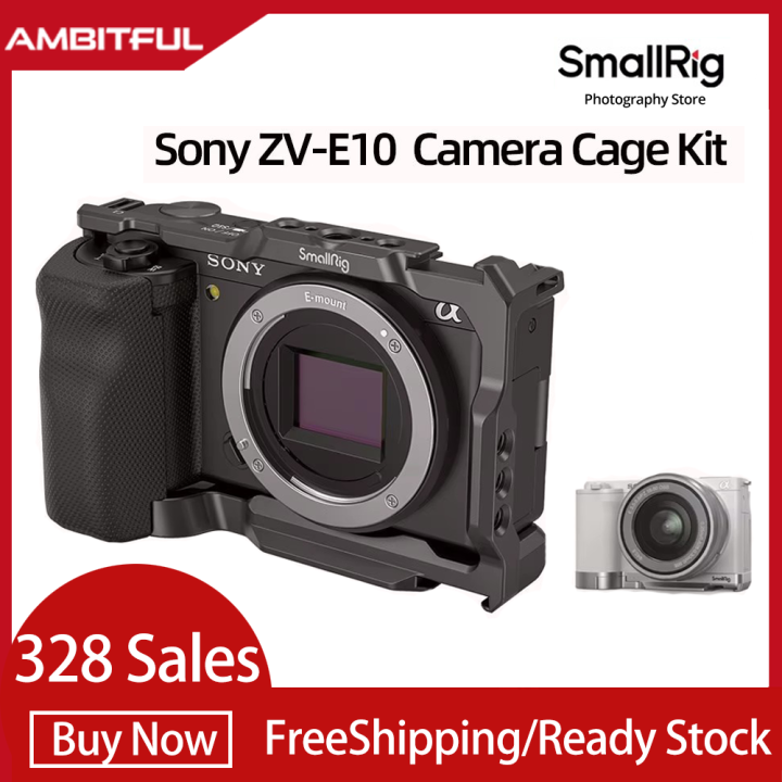 SmallRig Sony ZVE10 Camera Cage with Silicone Cage handle Built-in Arca ...