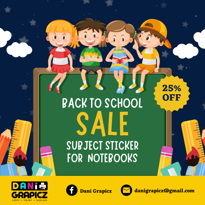 Subject and Name Sticker Label for Notebooks | Lazada PH