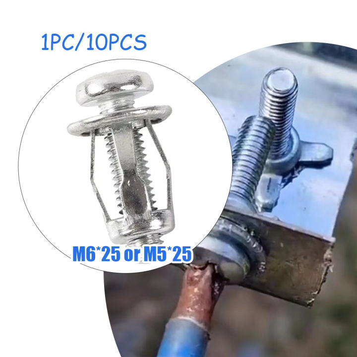 10PCS Jack NutS Metal - Rivet Plat Metal Mur Baut Drat Sekrup Fisher M5 ...