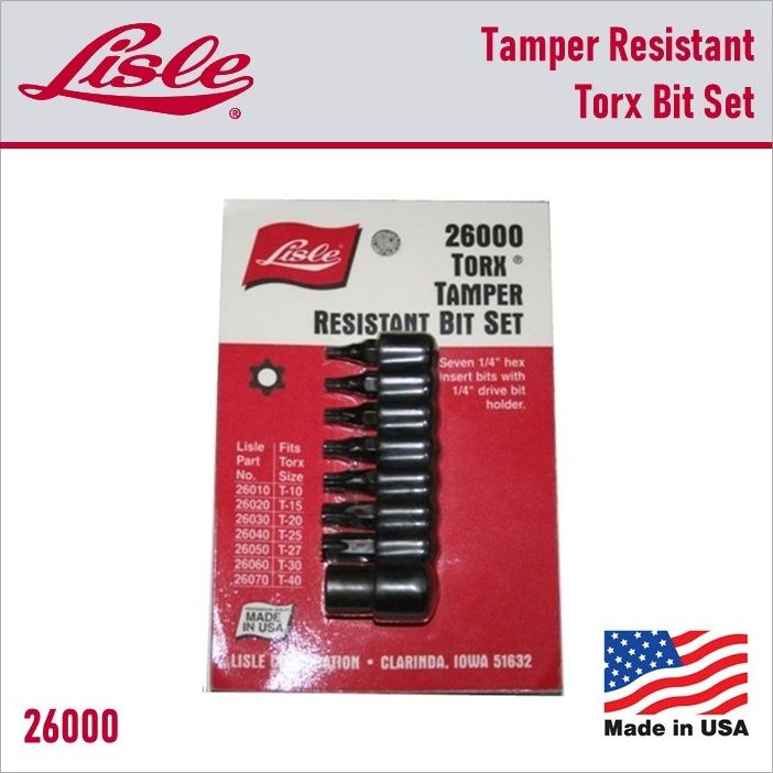 Lisle Tamper Resistant Torx Bit Set - 26000 | Lazada PH