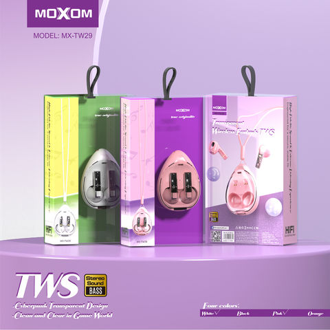 Moxom TW29 TWS Cyberpunk Transparent Design Wireless Earbuds | Lazada