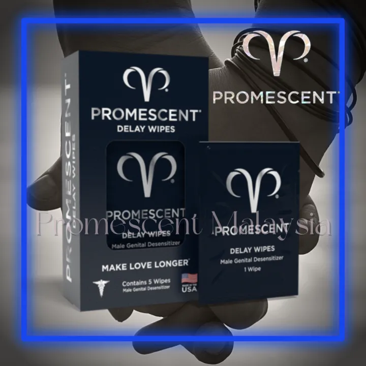 [Ready Stock] Promescent Delay Wipes | Lazada