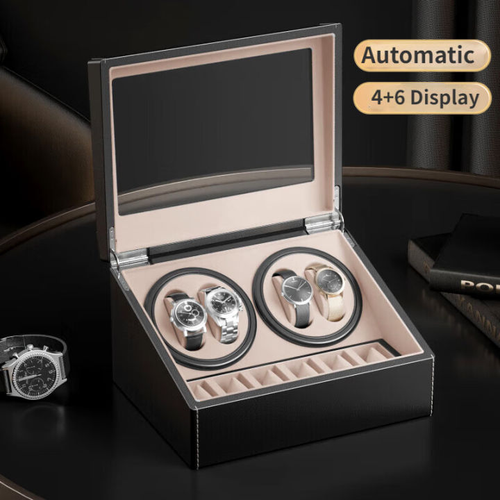 Technology Automatic Watch Winder,4+6 Automatic Watch Winder Storage ...