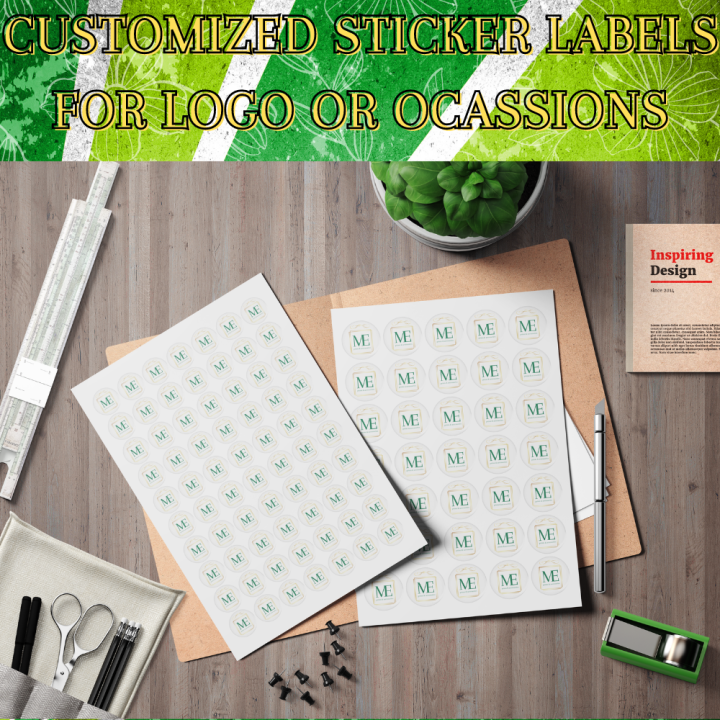 Customized Sticker for Logo labels or any occasions available in (Matte ...