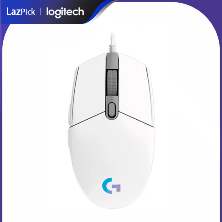 Original Logitech G102 Light Sync Gaming Mouse with Customizable RGB Lighting, 6 Programmable ...