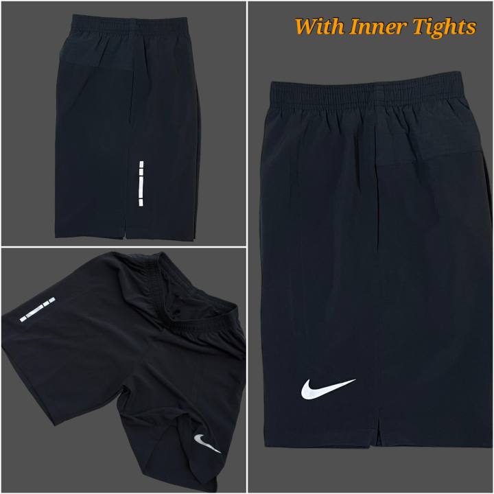 Swoosh Men running shorts with inner tights for running/workout/sports ...