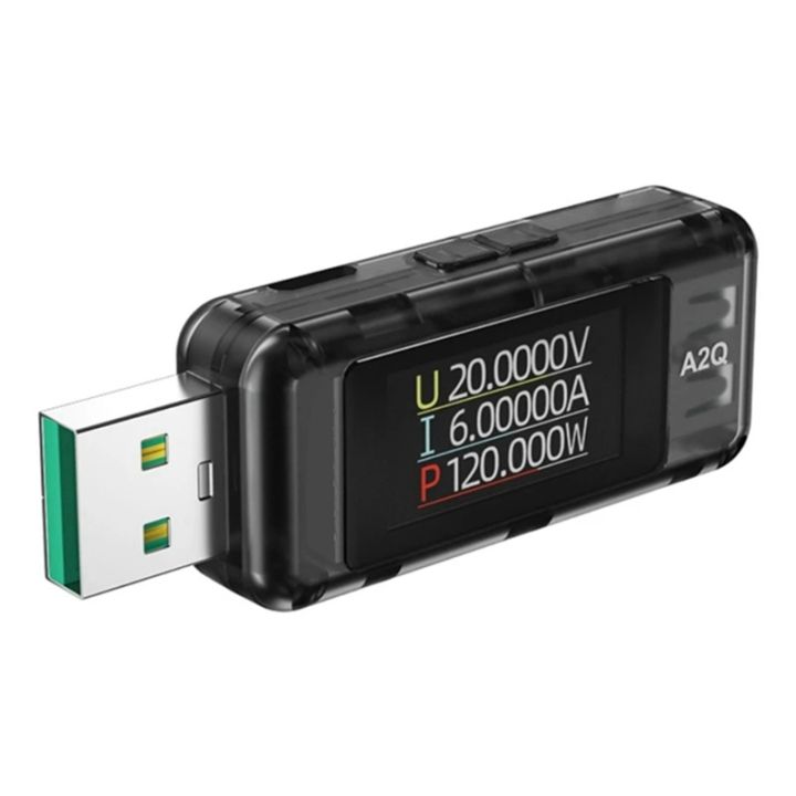 New A2Q USB and Current Meter Tester Fast Charging 8A 120W USB Power ...