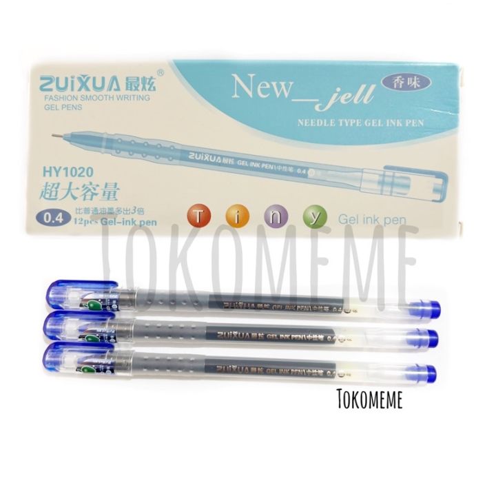 Toko Meme Stationery [1Pack] Pulpen Gel ZuiXua New Jell 0,4mm - Pulpen ...