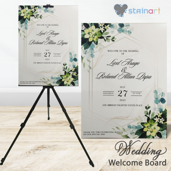 Wedding Birthday Party Event Board welcome board on Sintra All Occasion ...