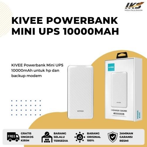 KIVEE Powerbank Mini UPS 10000mAh untuk hp dan backup modem | Lazada ...