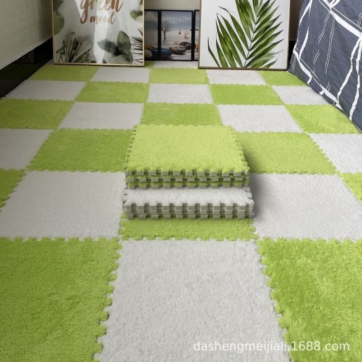 10-piece Set of EVA Foam Pad Fluffy Soft Carpet Protective Floor Tiles ...