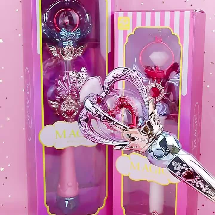 Luminous Rotating Magic Wand Girl Little Princess Crown Fairy Star Sky ...