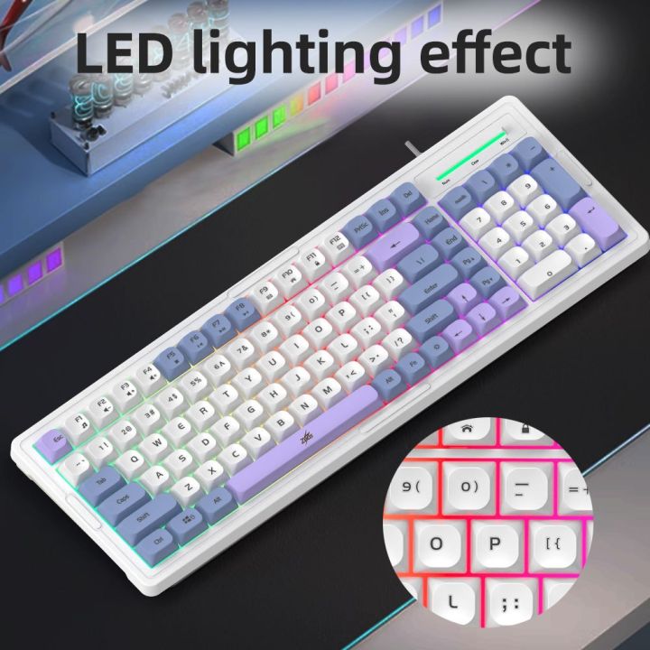 Zeus 96% K-24 Gaming Keyboard Rainbow Backlit 98 Keys Compact USB Wired ...