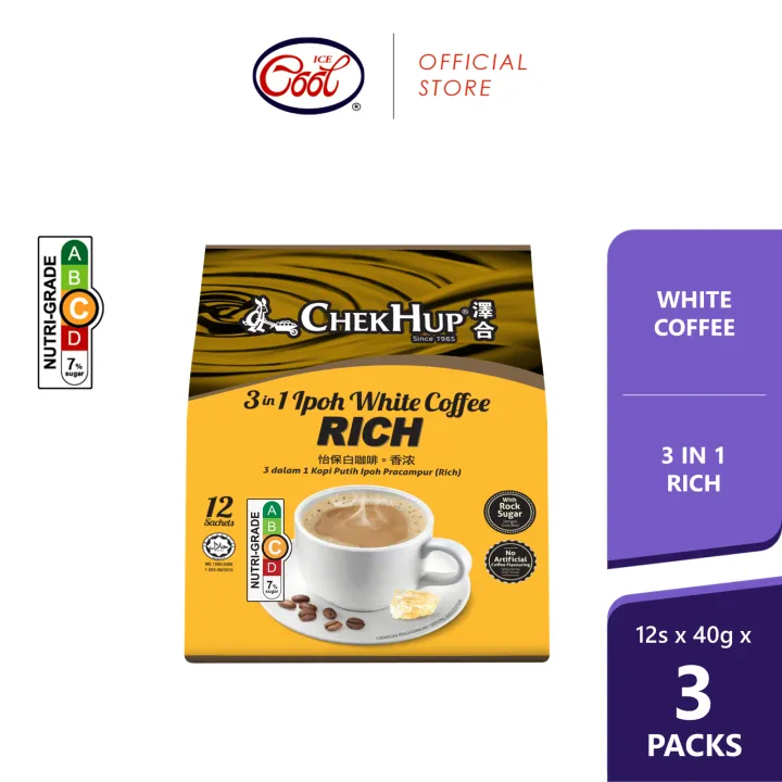 CHEK HUP White Coffee 3 in 1 (RICH) [3 PKT] | Lazada Singapore