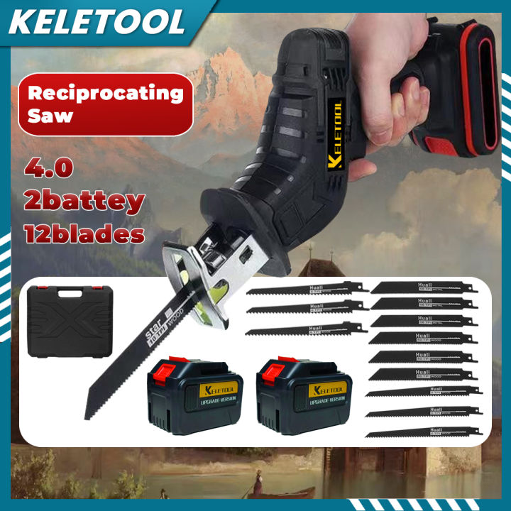 【Shipping from Malaysia】electric reciprocating saw cordless battery ...