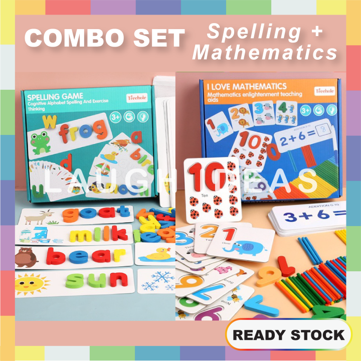 🔥COMBO SET 🔥( Spelling Game + Mathematics ) Word Jumble Alphabet I Love ...