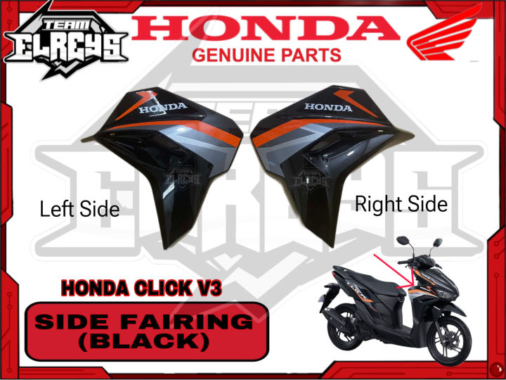 SIDE FAIRING HONDA CLICK 125 VERSION 3 (Black) | Lazada PH