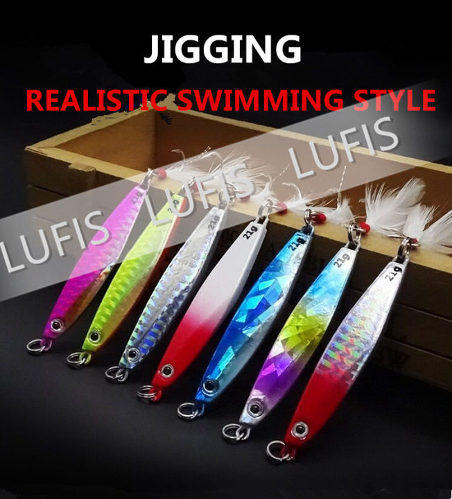 10g-80g Laser Jigging Lead 3D Eyes Metal Jig Slow Jigging/Trolling Metal Spoon Fishing Lure | Lazada