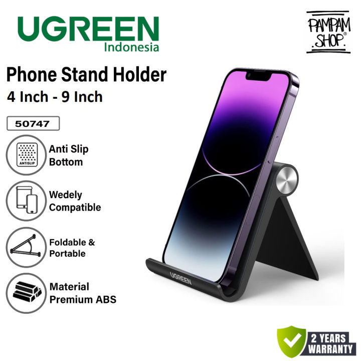 UGREEN 50747 Stand Phone Holder Adjustable 4"- 9" Inch Handphone ...