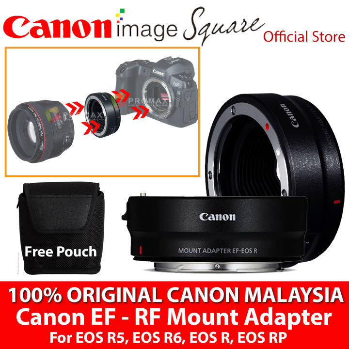 Canon Original Mount Adapter EF-EOS R Mount For EOS R5, R6, R, RP, R100 ...