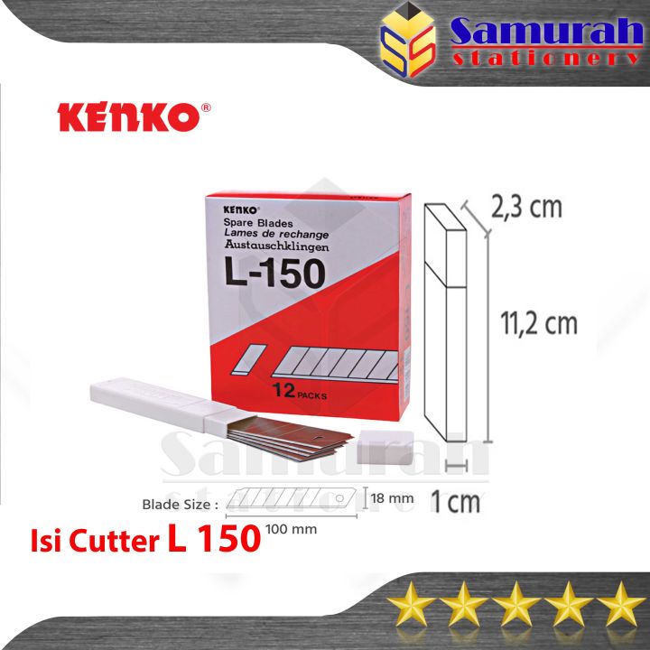 Isi Cutter Besar Kenko L-150 / Pisau Potong Kertas L 150 / Refill ...
