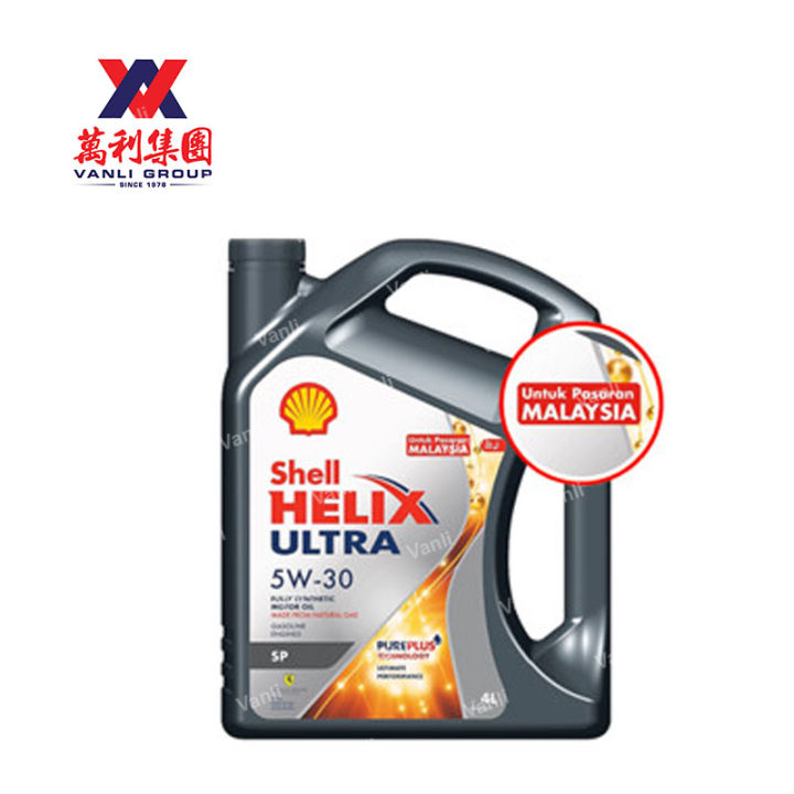 Shell Helix Ultra 5W30 SN/CF Fully Synthetic Engine Oil 4L ...