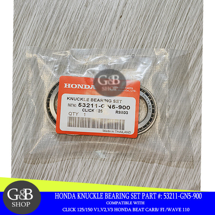 GB HONDA KNUCKLE BEARING SET FOR HONDA CLICK 125/150 V1,V2,V3 HONDA ...