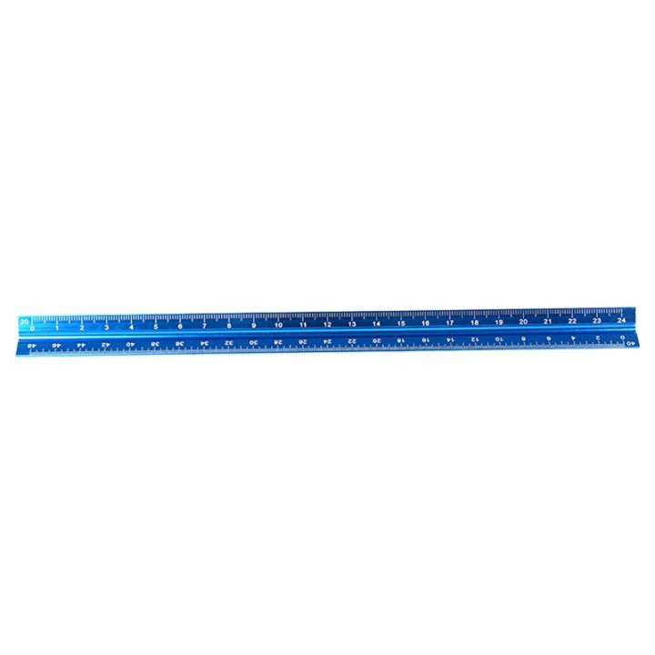 Architectural Scale Ruler 12Inch Aluminum Architect Scale Triangular ... Architectural Scale Ruler 12Inch Aluminum Architect Scale Triangular ...