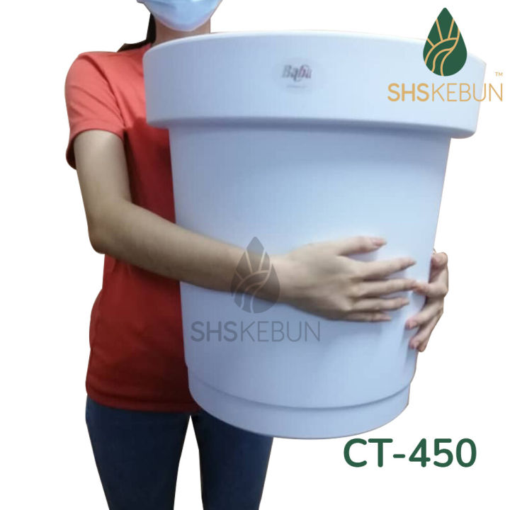 Pasu Besar Baba Large Flower Pot Plastic Flower Pot CT-450 72 Liter ...