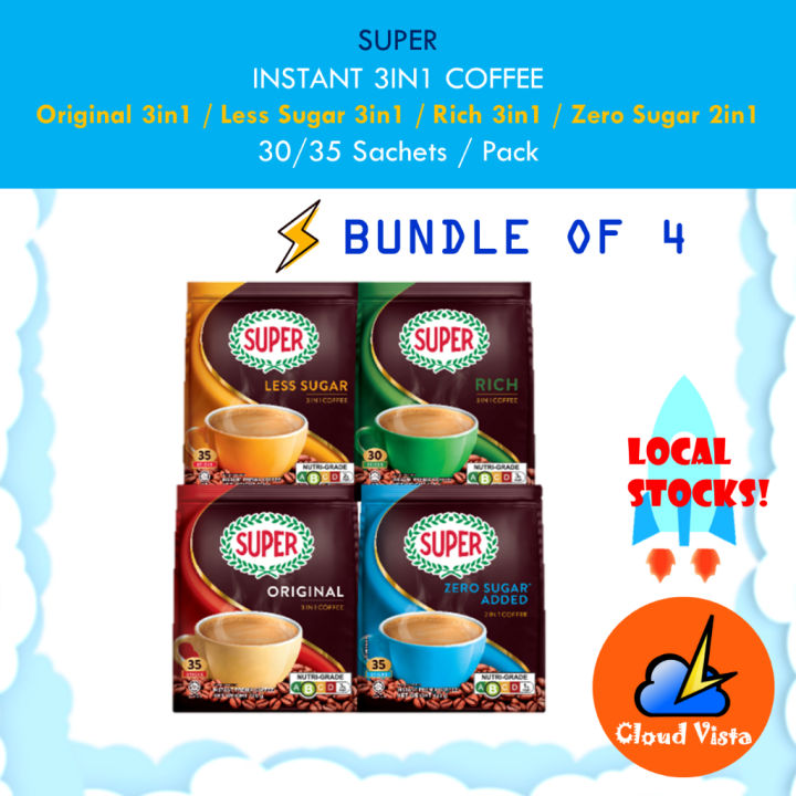 [Bundle of 4] SUPER Instant 3in1 Coffee | Lazada Singapore
