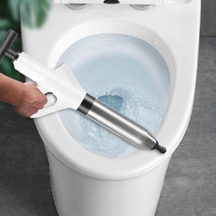 HILABEE Toilet Air Plunger Drain Clog Unblock Tool for Blocked Pipe ...