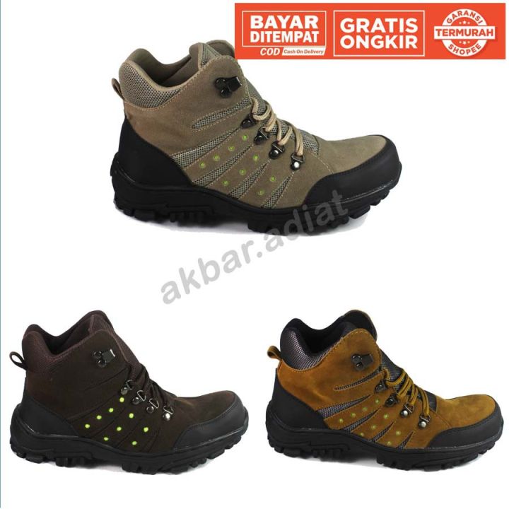 TURUN HARGA !!SEPATU BOOTS SAFETY CROCODILE MACAN SEPATU GUNUNG PDL ...