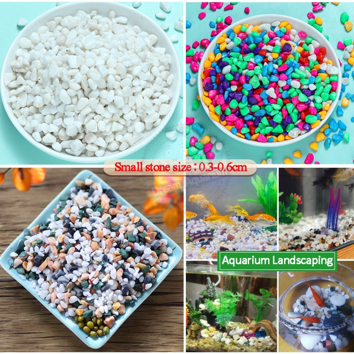 Colorful Rocks Selected White Pebbles Stones Natural stone Aquarium ...
