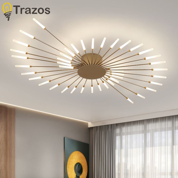 TRAZOS Modern Nordic LED Ceiling Lights Chandelier for Living room ...