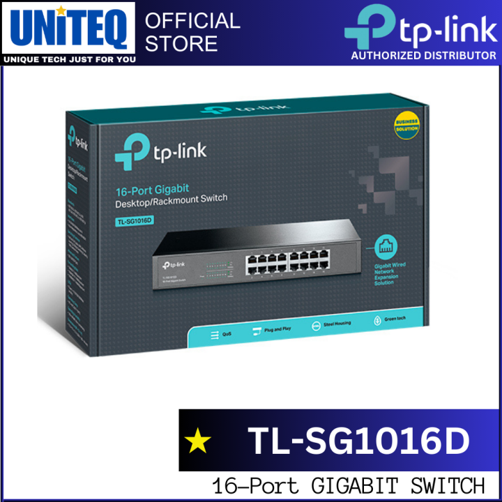 TP-LINK TL-SG1016D 16-Port Gigabit Desktop/Rackmount Switch | 16PORT ...